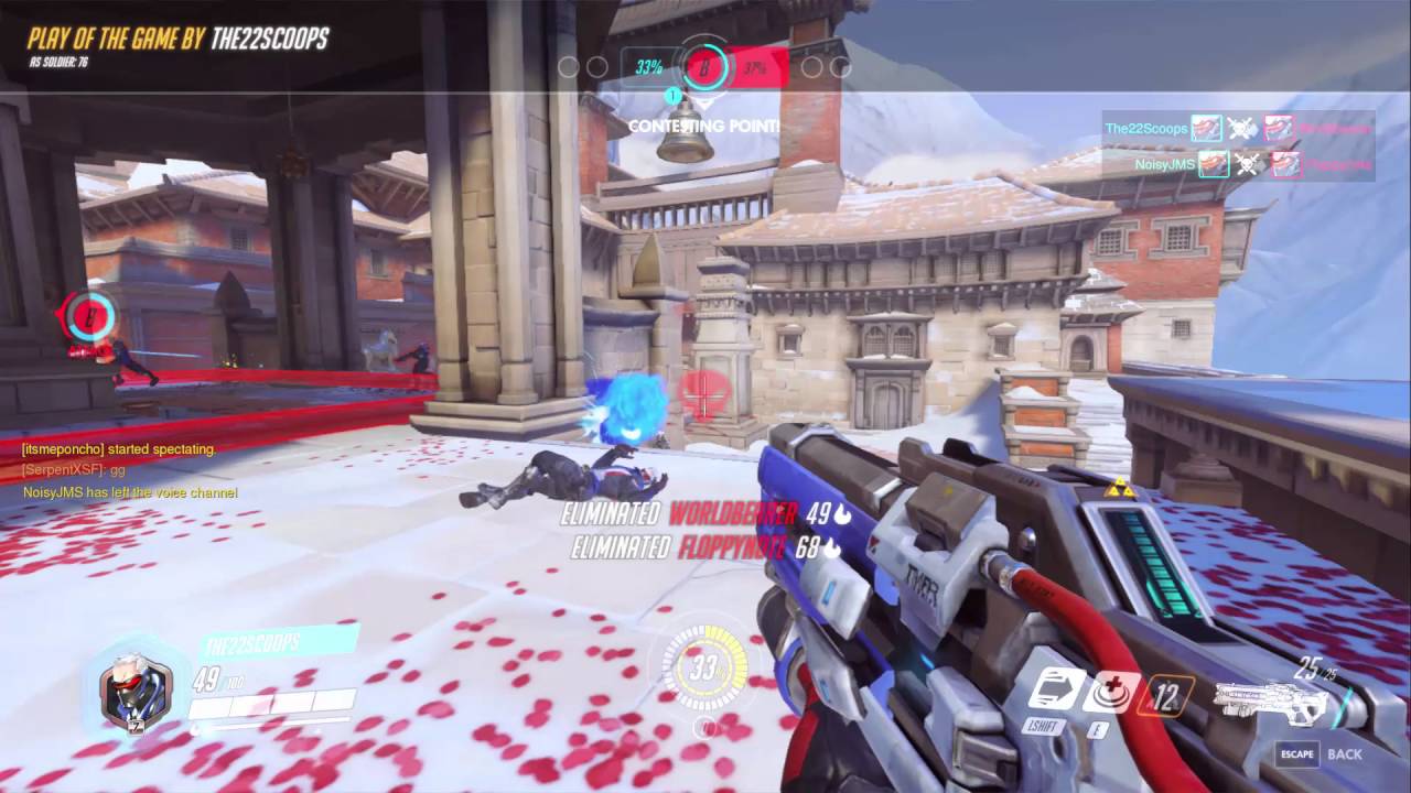 Overwatch Play Of The Game #1 Double Double - YouTube