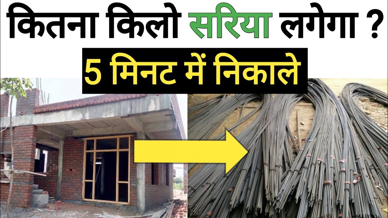 1000 Square Feet Ghar Banane Mein Kitna Sariya Lagega Steel