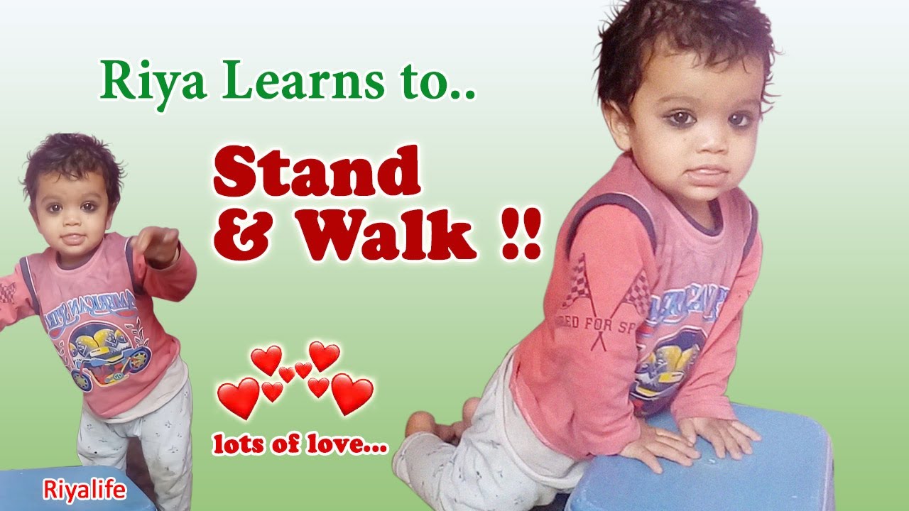 Baby Riya learns Walking | Sweet Memories | #riyalife #riyatoystv - YouTube