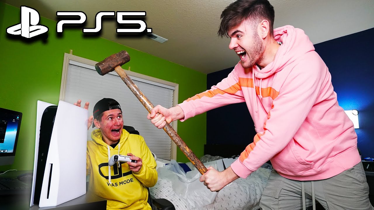 My Brother SURPRISED Me With A PS5 And DESTROYED It - YouTube