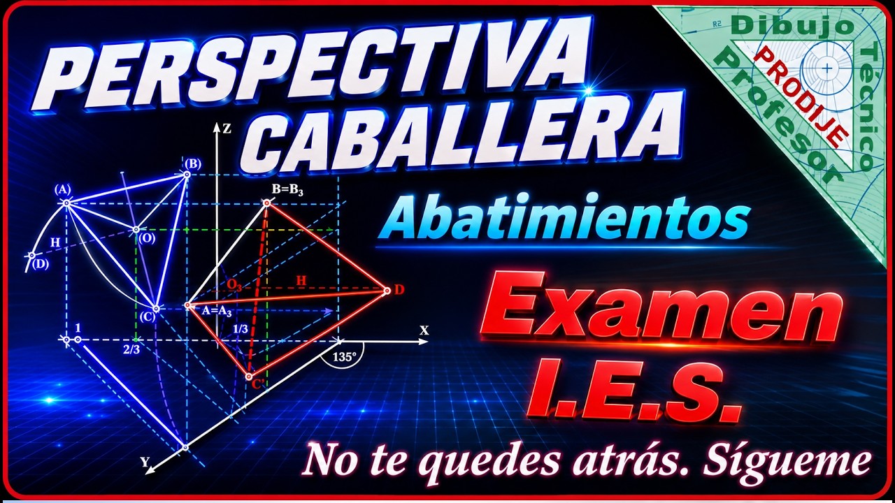 Axonométrico. Caballera. Abatimientos EXAMEN I.E.S. 8.- TETRAEDRO ...