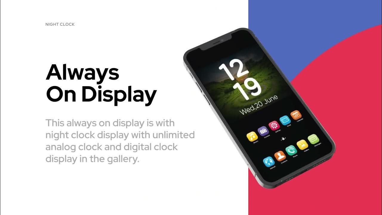 Always on Display, AOD Analog and Digital Clock [Tech Shade] - YouTube