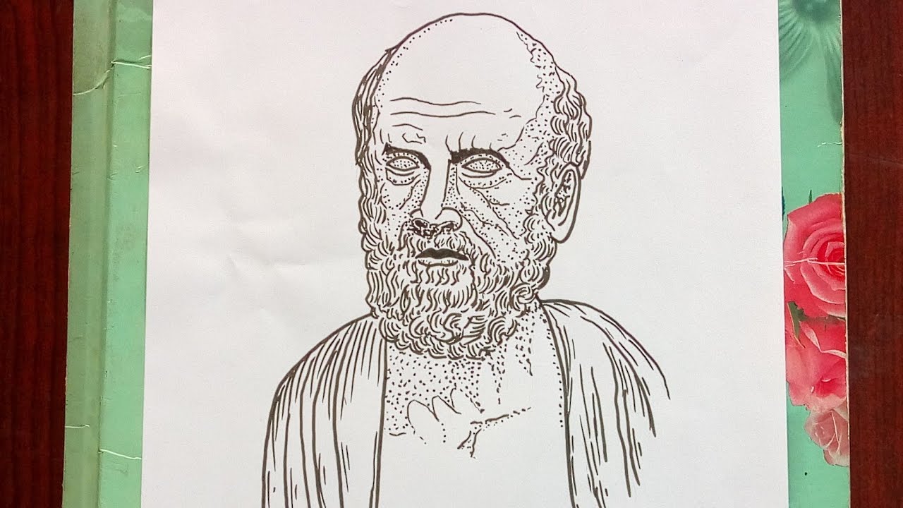 How to draw Hippocrates step by step || Easy drawing of Hippocrates ...