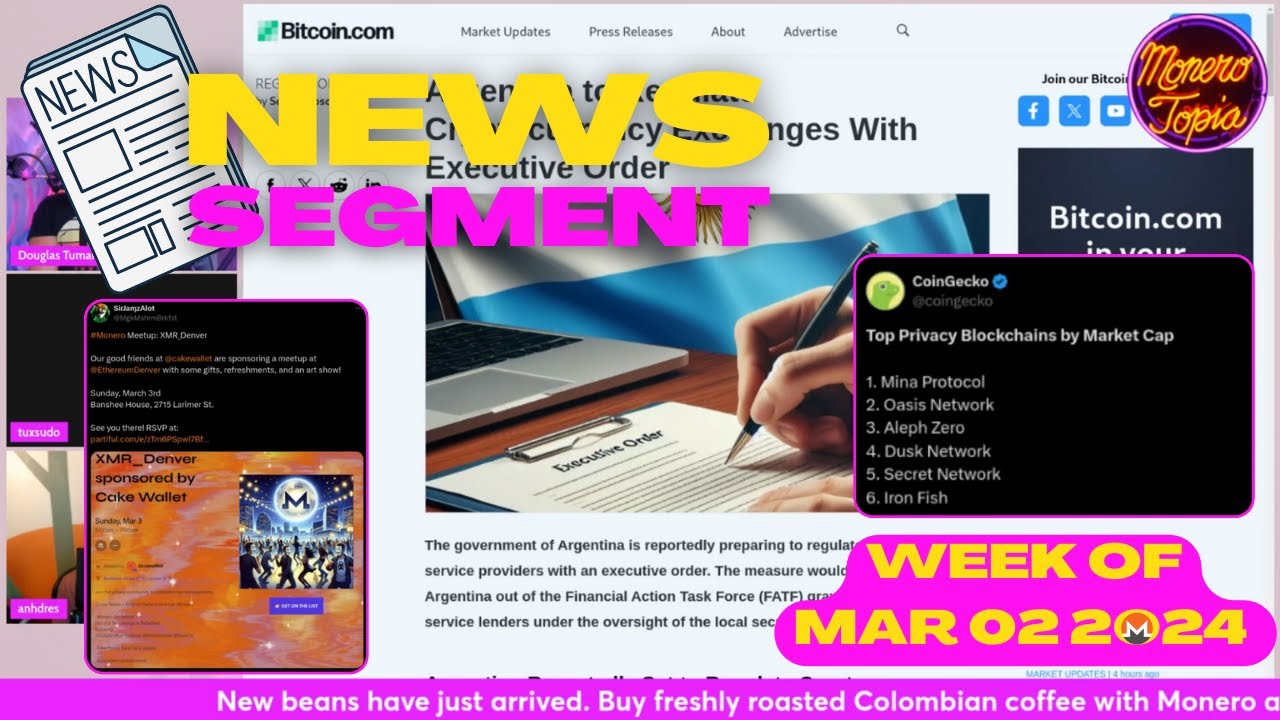 XMR and Niagara Falls, Satoshi emails leak, Trocador & more! 03/02/24 ...