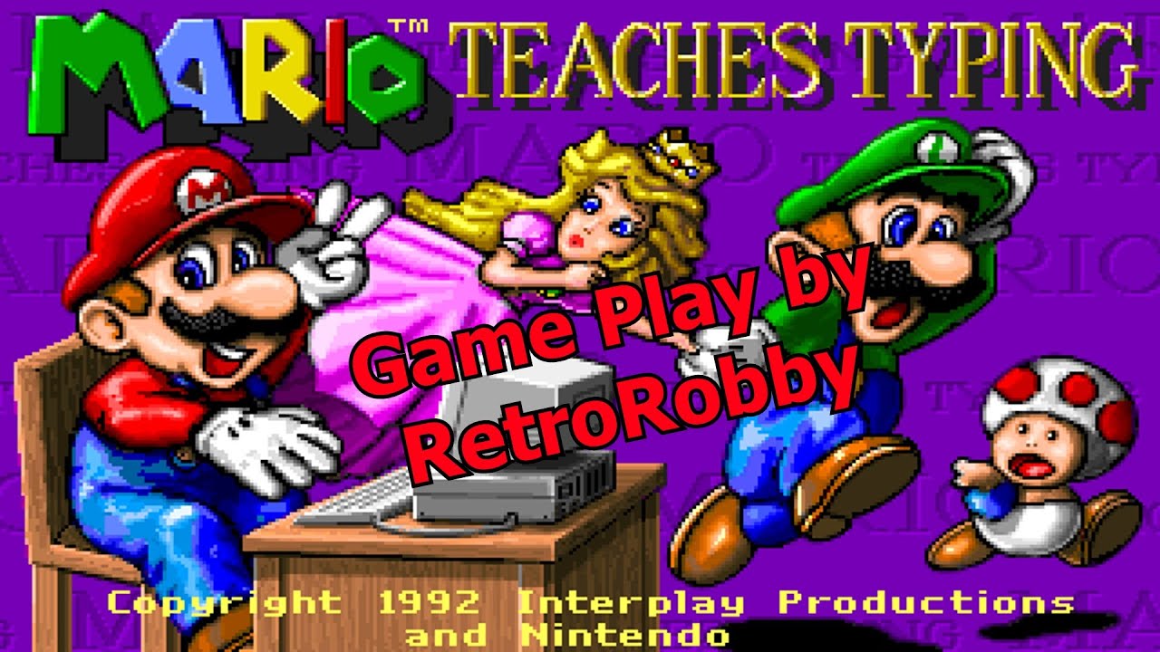 Mario Teaches Typing (1992) - RetroRobby Game Play Video - YouTube