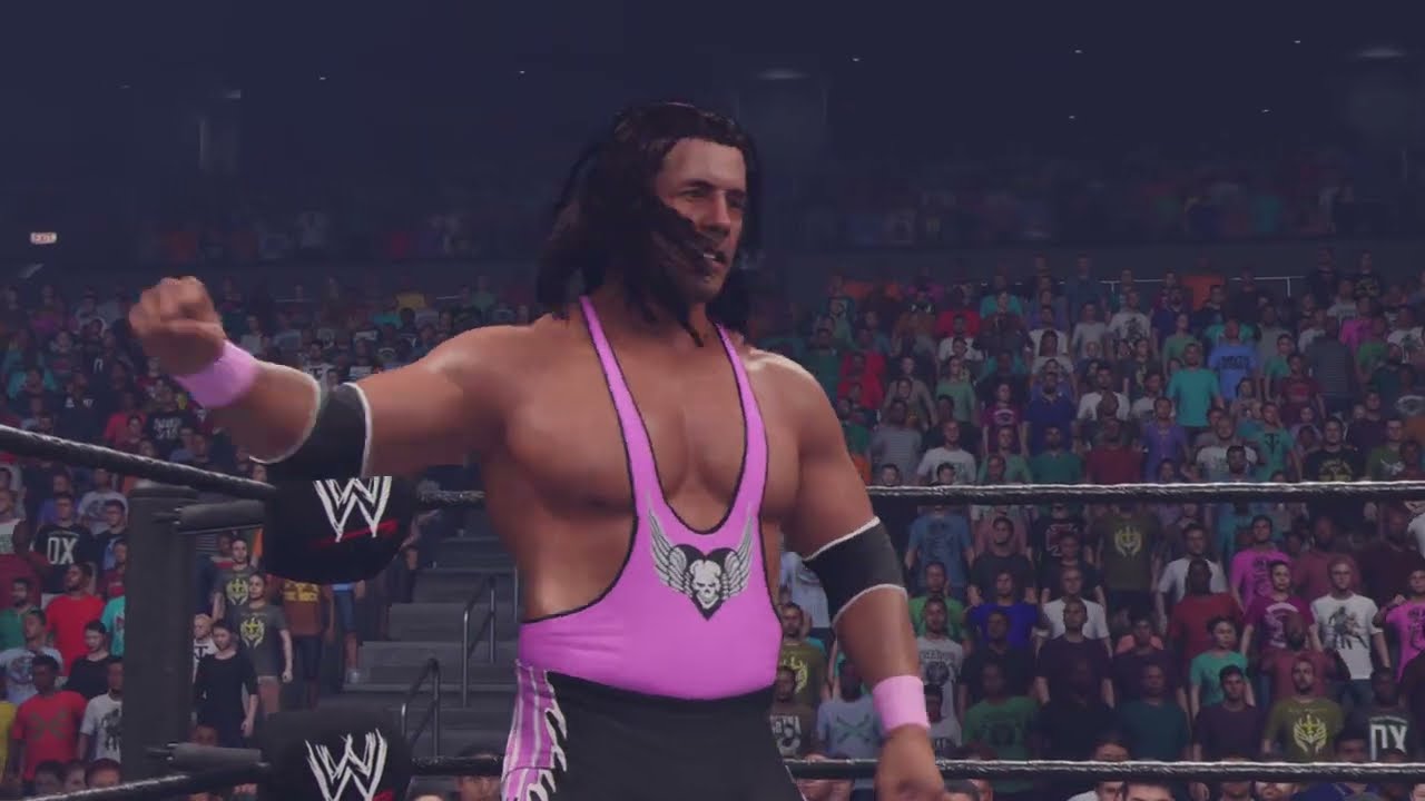 WWE 2K25 Bret Hart vs Kurt Angle - YouTube