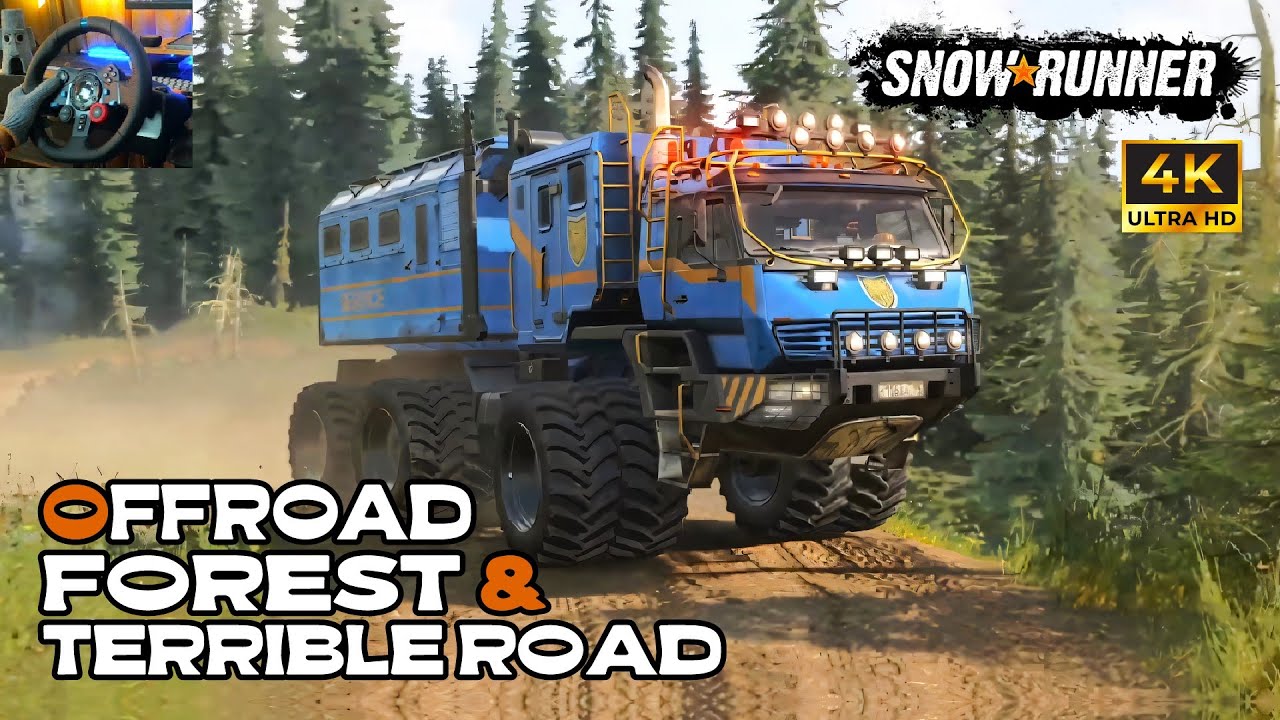 KAMAZ Arctic - Driving Offroad Through Forests and Terrible Roads ...