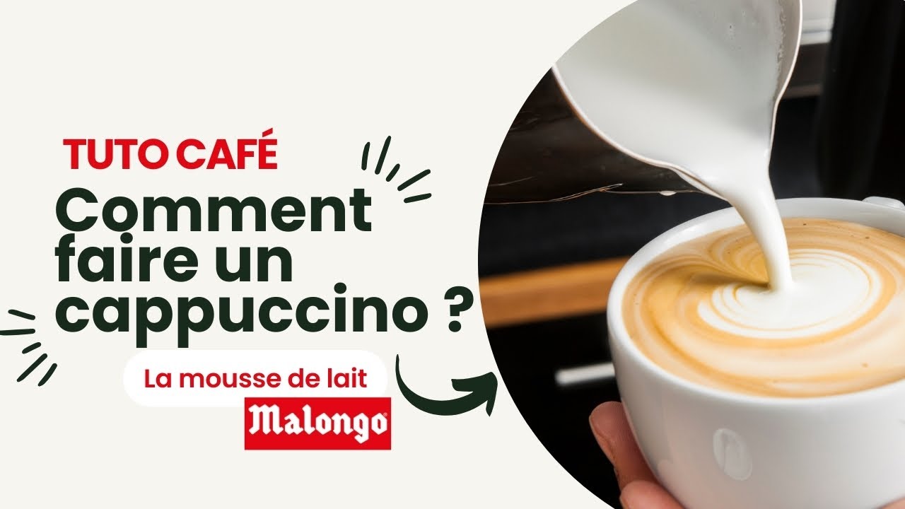 TUTO - Comment faire un cappuccino ? Mousse de lait & Latte Art - YouTube