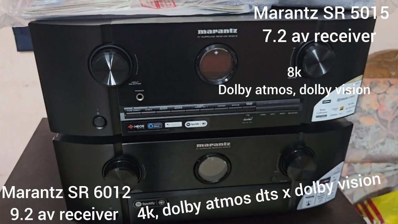 Marantz SR 5015, Marantz SR 6012 7.2 and 9.2 av receiver #dolbyatmos # ...