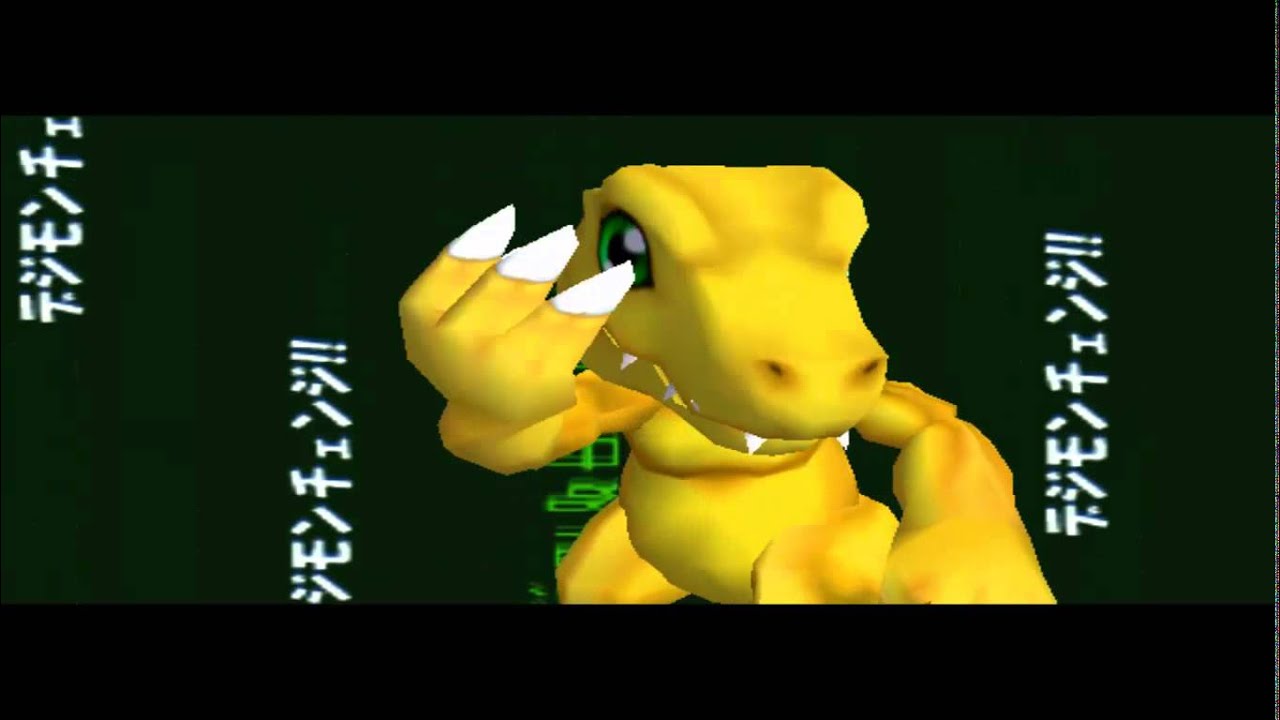 Digimon World 4 1st Digivolution Agumon to Dorumon - YouTube