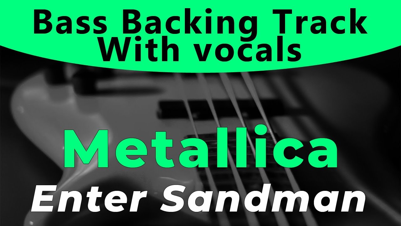 Metallica - Enter Sandman (Bass backing track - Bassless) - YouTube