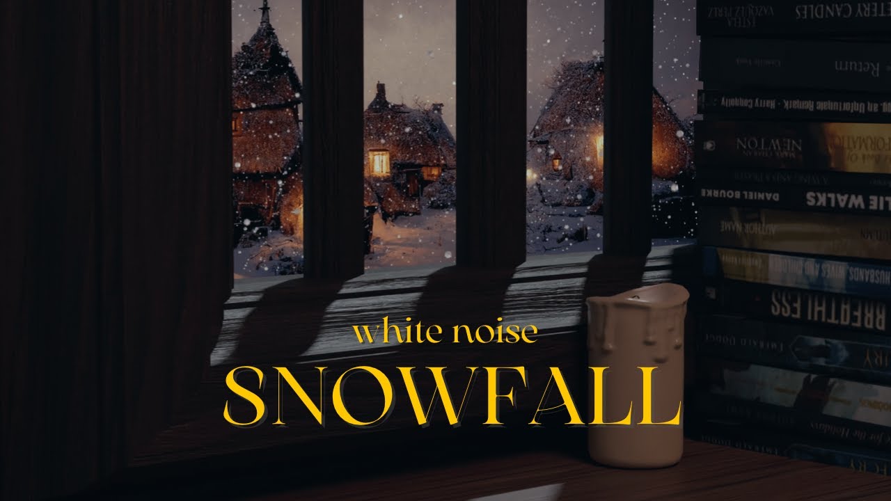 3 hours | Smooth calming winter WHITE NOISE snow storm for sleeping ...
