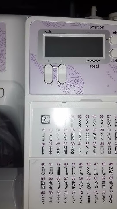 Máquina de coser computarizada SQ-9000 - YouTube