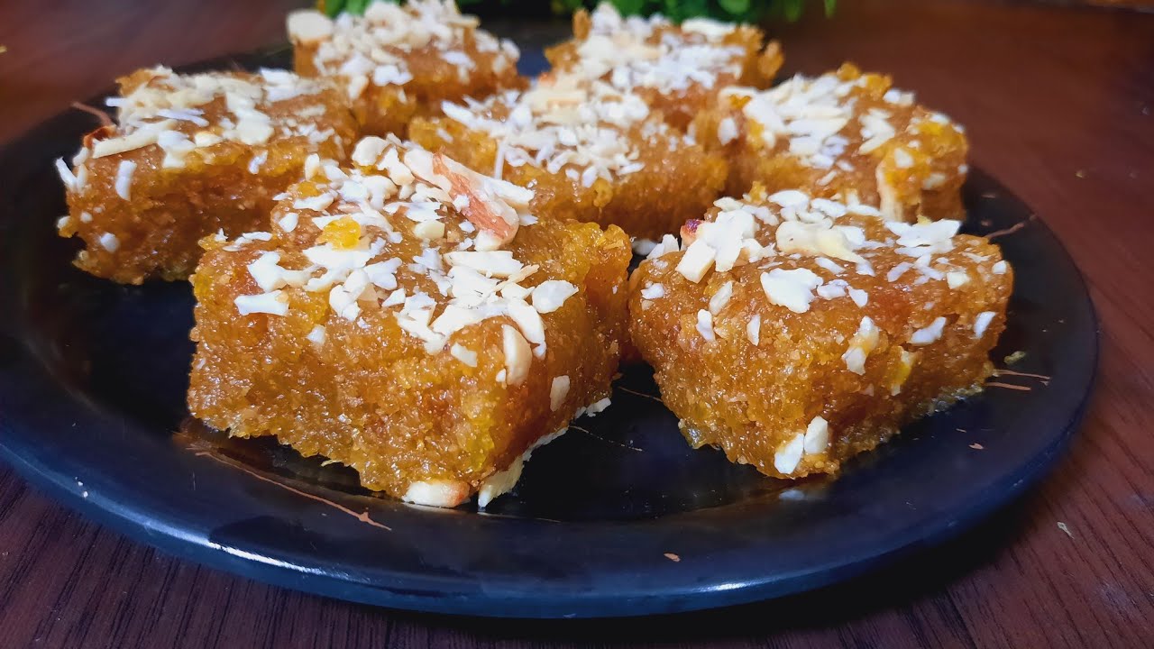 sawan special kohada Barfi recipe | 15 मिनट में सिर्फ दो चम्मच घी से ...