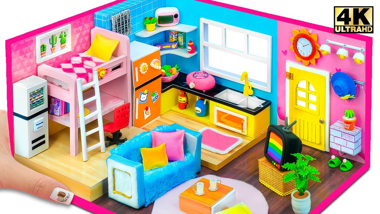 DIY Miniature Cardboard House # 536 ️ Build Simple Modern Apartment for ...