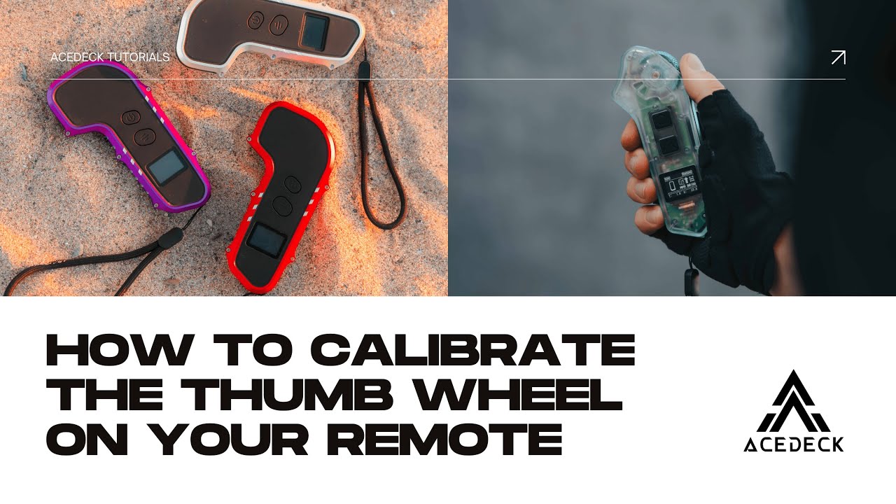 How to calibrate the thumb wheel on your remote？ - YouTube
