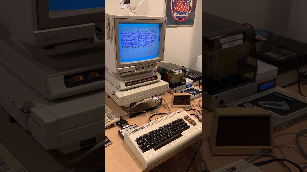 A Commodore VIC-20 running Adventureland with a Votrax Type 'n Talk ...