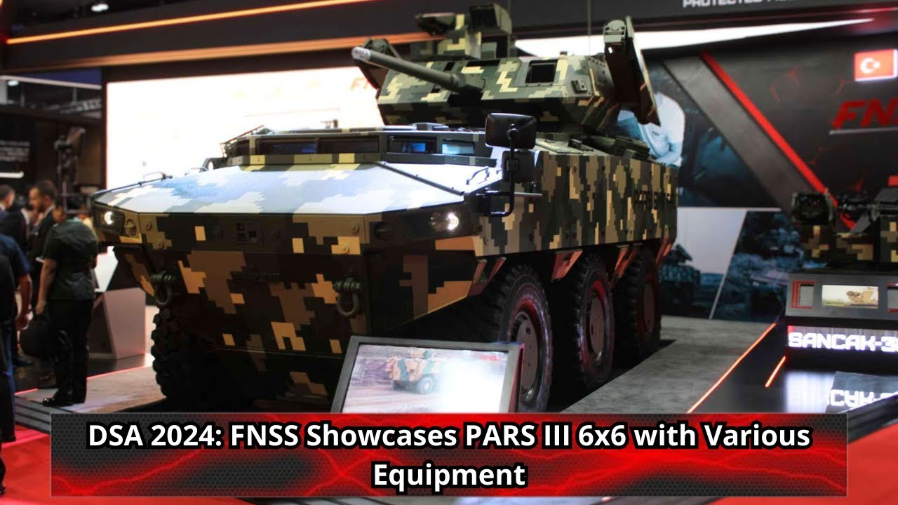 FNSS Showcases PARS III 6x6 with Various Equipment - YouTube