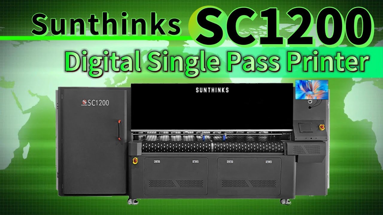 Sunthinks SC1200 Large Format Single Pass Digital Printer For ...