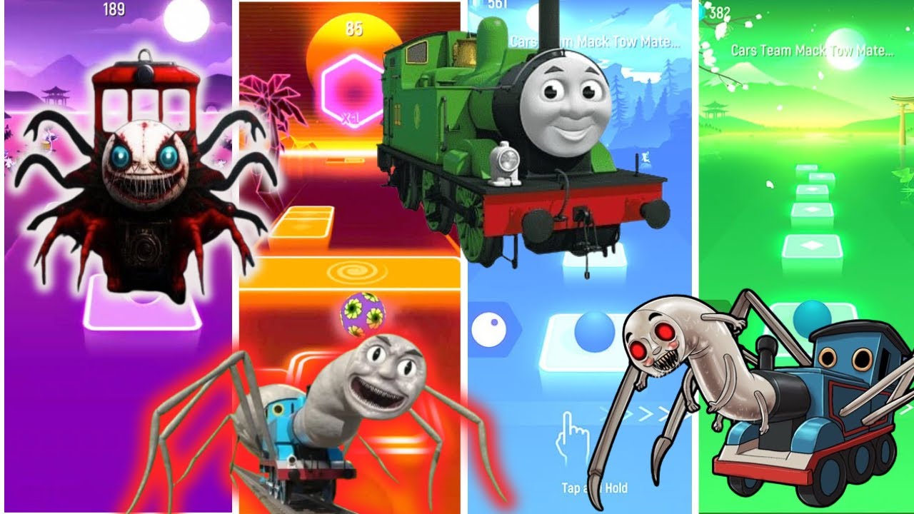 Choo choo charles vs Spider thomas train vs Green Thomas vs Spider ...