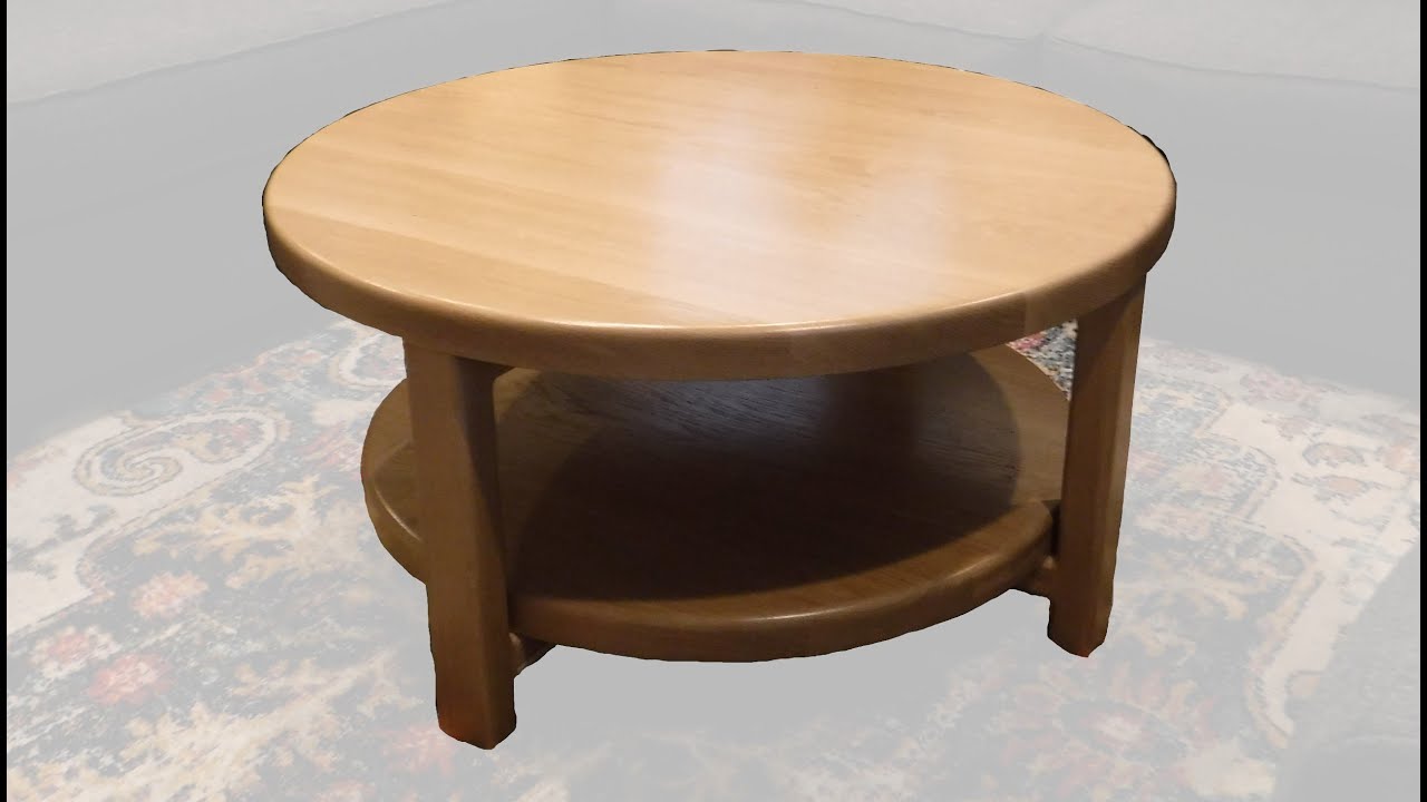 Circular Coffee Table Build - YouTube