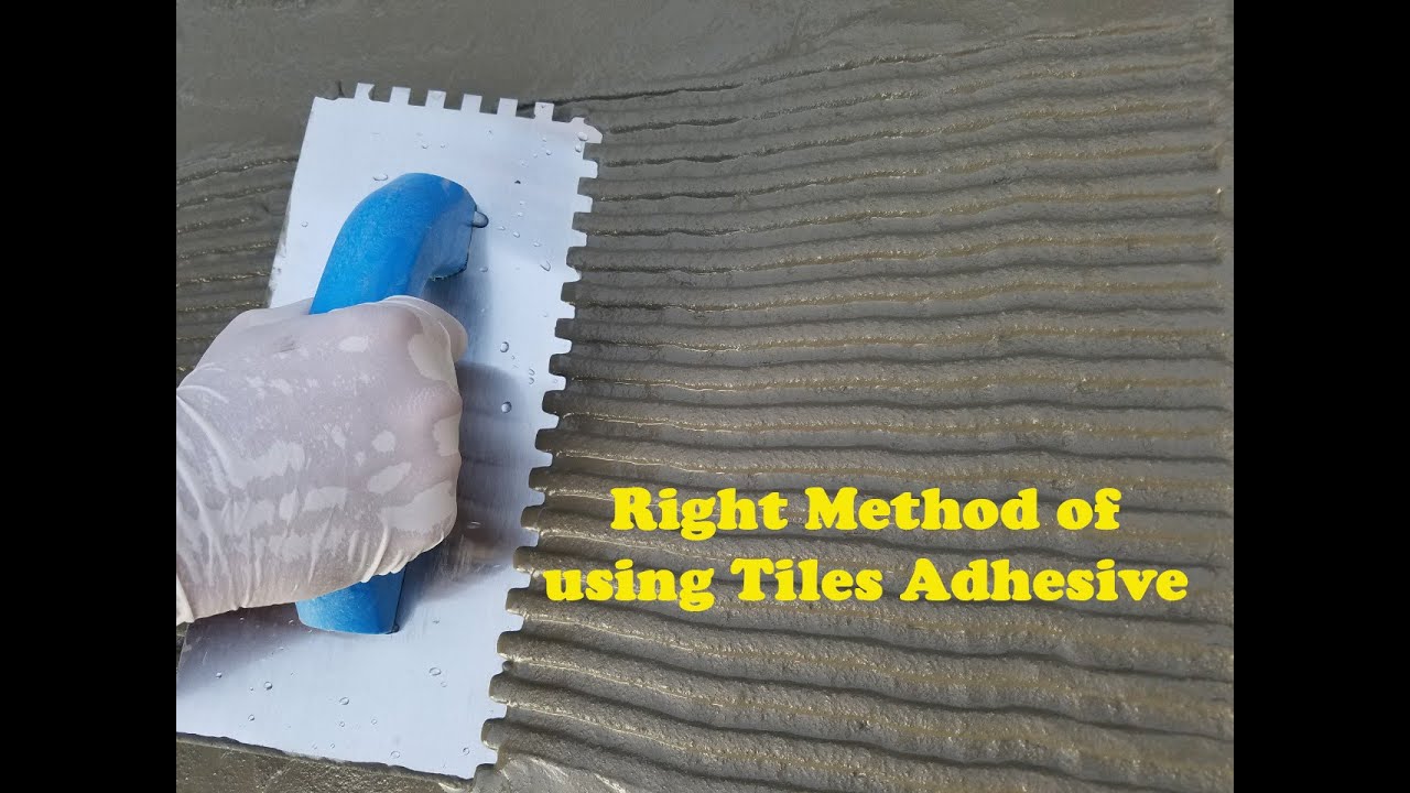 Right method of using Tiles Adhesive. Tiles bonding failure, tiles ...