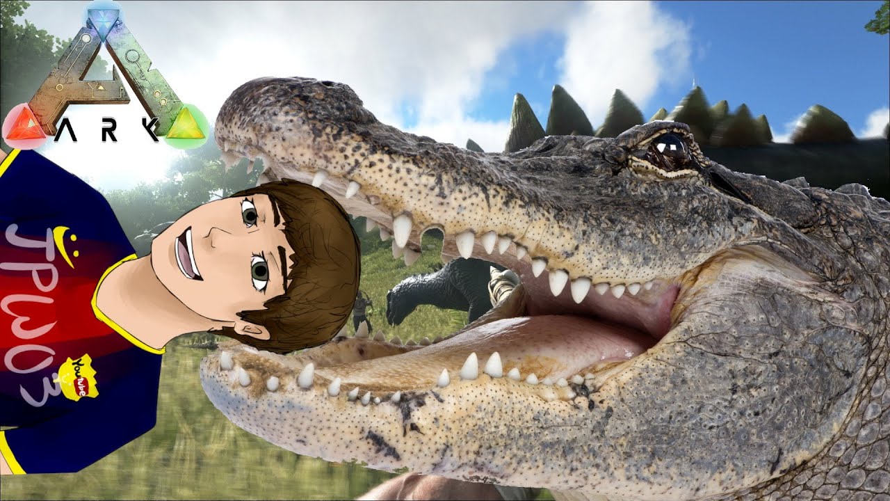 ALLIGATOR ATTACK! ARK: Survival Evolved EP16! - YouTube