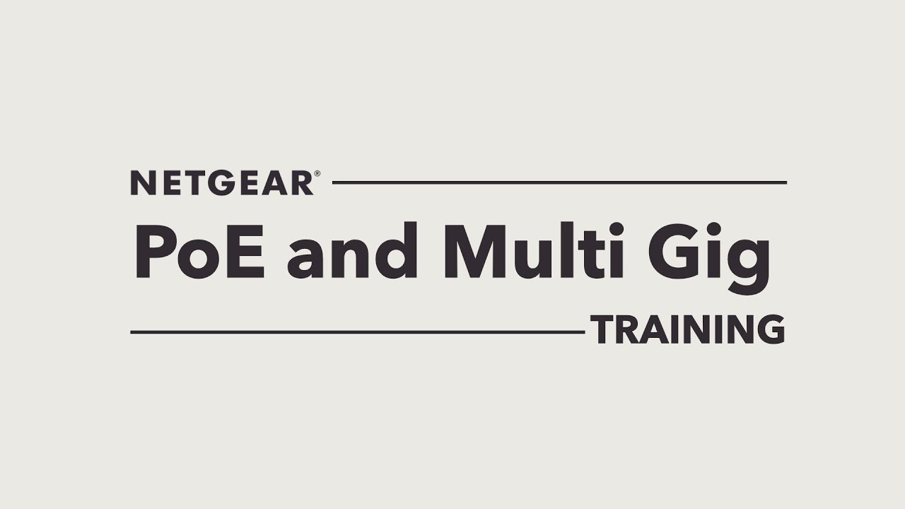 (Networking Basics) PoE and Multi Gig - YouTube