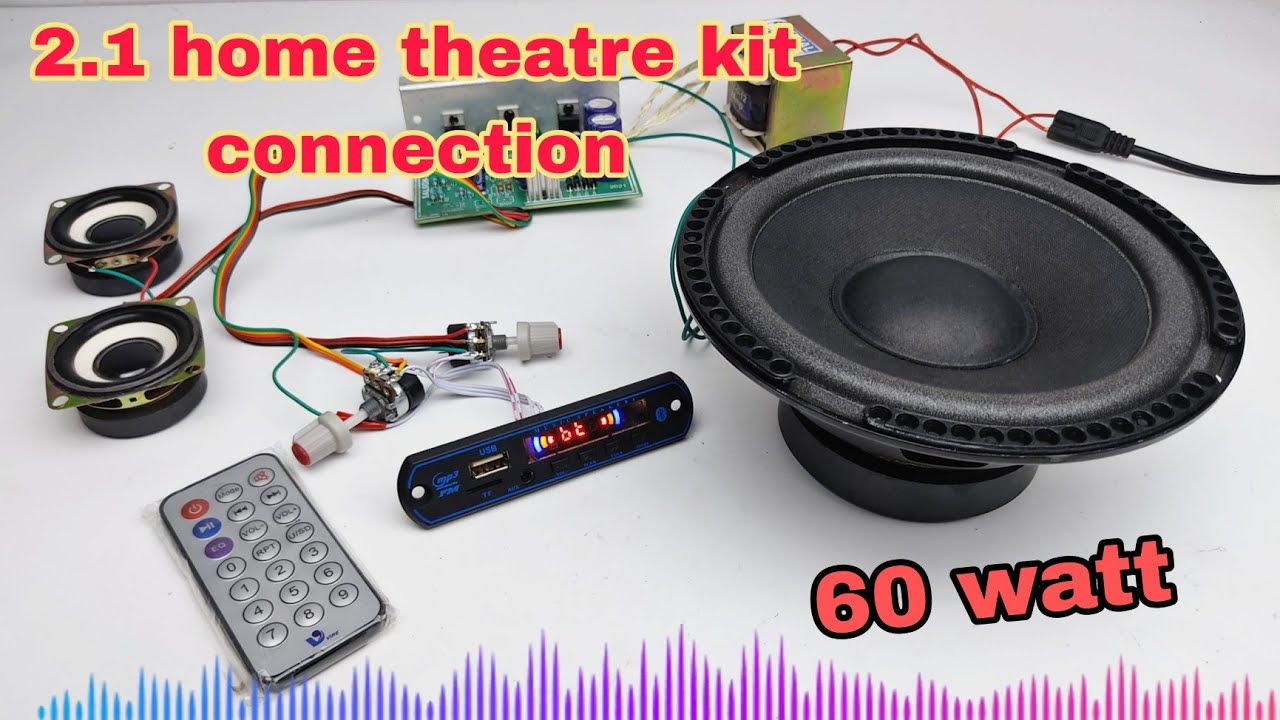 100 watt एम्प्लीफायर बोर्ड कनेक्शन कैसे करे Home theatre kit board ...