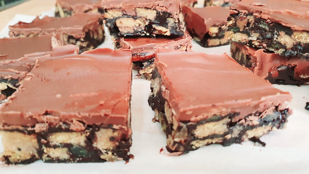 Chocolate Tiffin Recepie | British Tiffin |Fridge Cake Recepie ...