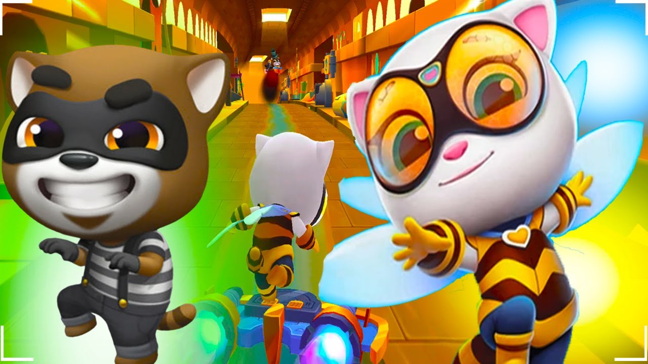 Talking Tom Hero Dash -Queen Bee Angela Nova Jogabilidade, Tela Cheia ...