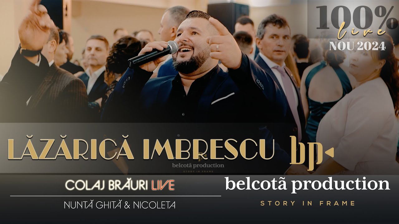 Lazarica Imbrescu - Colaj Brauri LIVE 🎵 Nunta Ghita & Nicoleta NOU 2024 ...