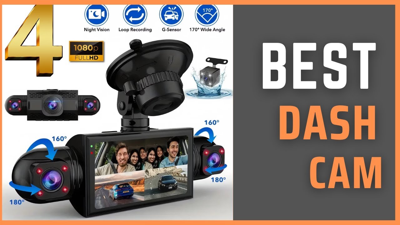 Best Dash Cam | 4 Channel Black Box Driving Car Dash Camera Review in ...