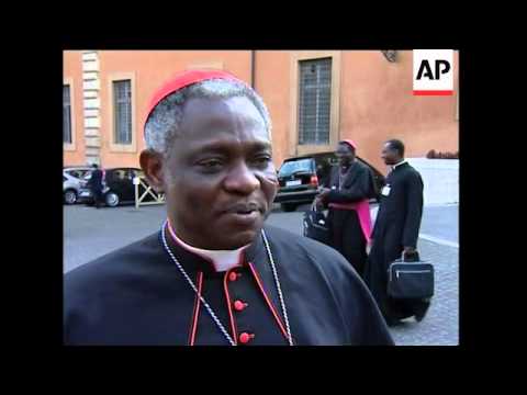 African cardinal says no reason why next pope couldn't be black - YouTube
