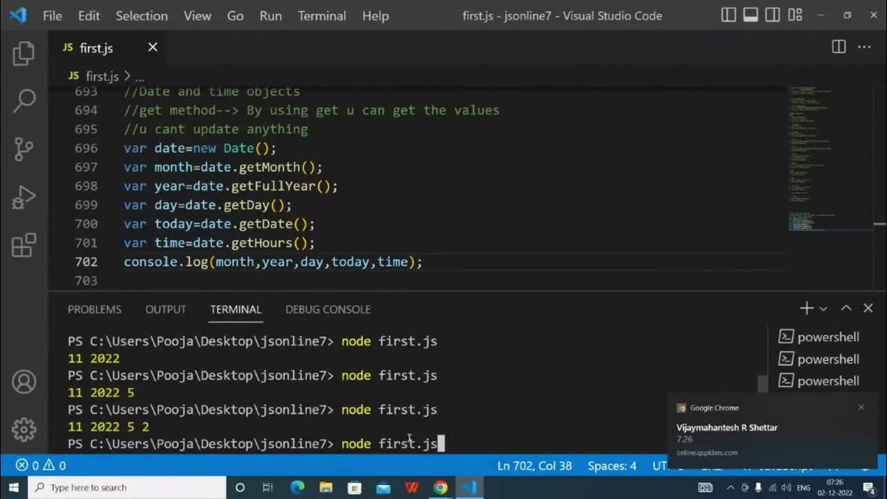 Get Time and Date || Date and Time Objects in JavaScript - YouTube