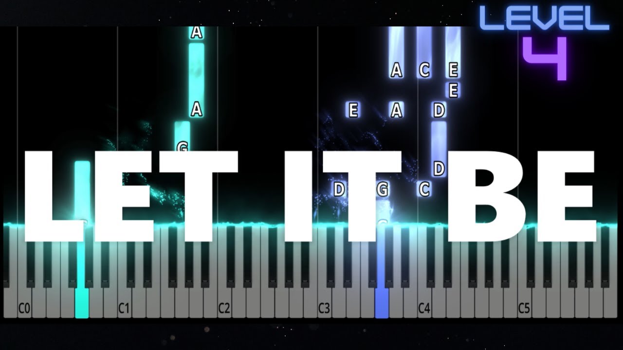 Let It Be - The Beatles - ADVANCED Piano Tutorial - YouTube