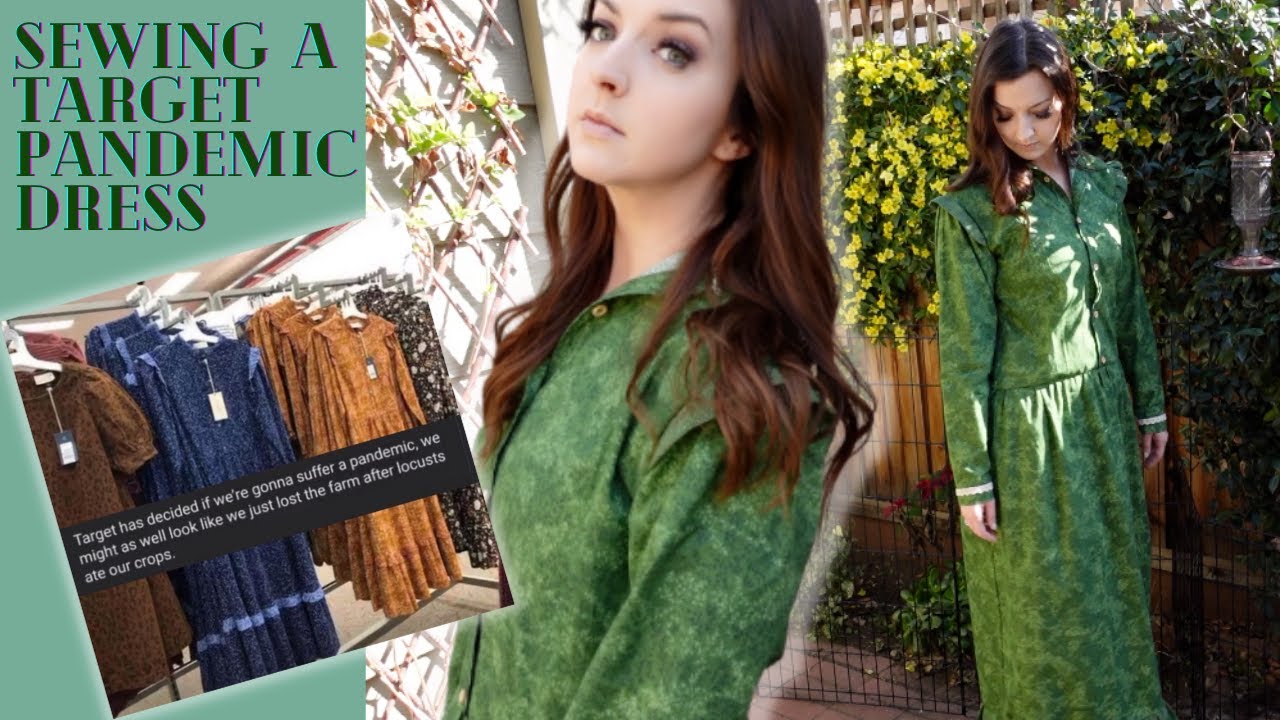 I sewed my own Target Pandemic Dress | Part 1: Sewing the Dress - YouTube