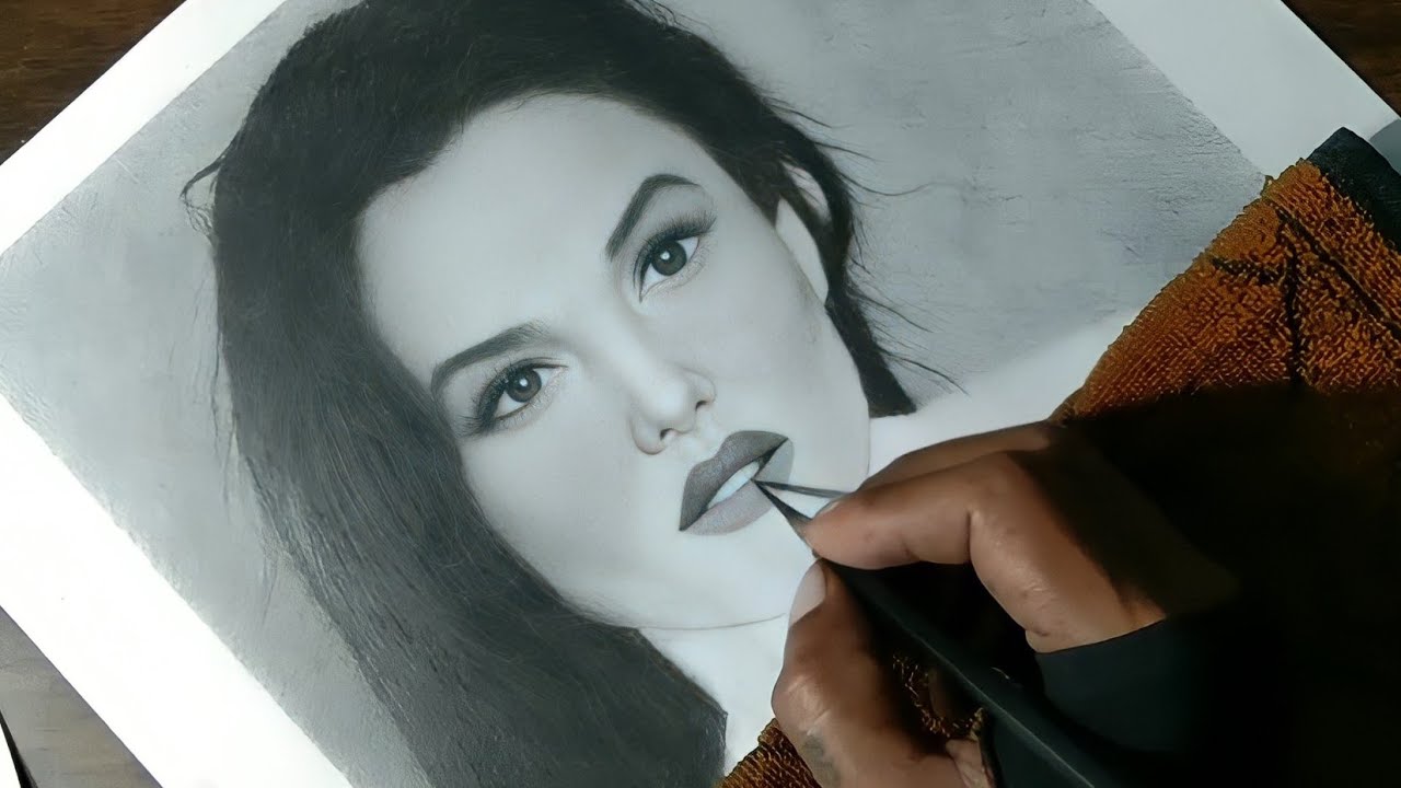 how to draw Monica Bellucci 🙏🙏🙏#drawing - YouTube