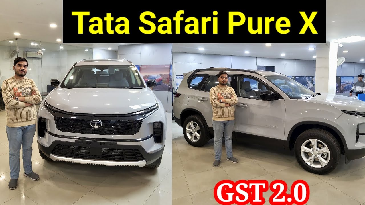 Tata Safari Pure X | Tata Safari PURE X Variant 2026 After GST 2.0 ...