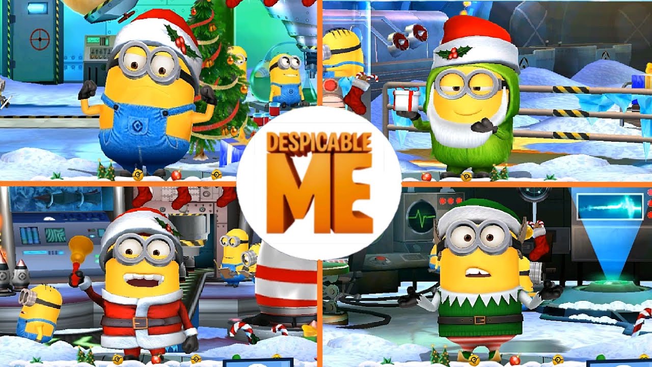 Minion Rush Christmas party - Santa Jerry / Santa / Green / Elf all ...