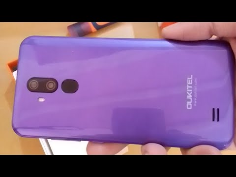 oukitel c12 pro purple review unboxing - YouTube