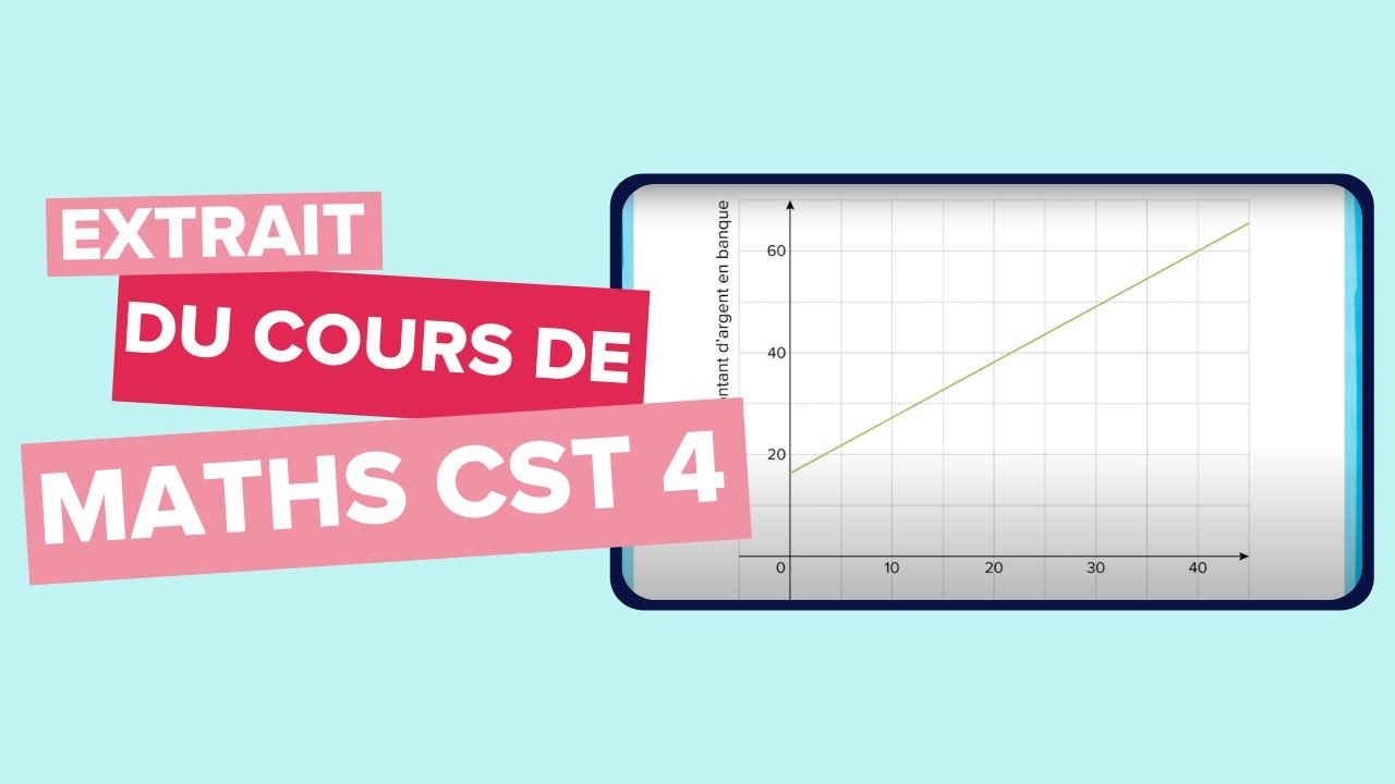 Maths CST 4e secondaire | Extrait - Les fonctions - YouTube