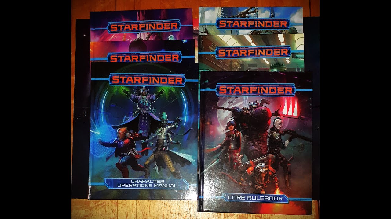 Starfinder Product Guide part 1: Core Rules and Rules Expansions - YouTube
