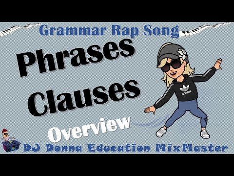 Grammar/Writing Rap Song 39 Phrases and Clauses Overview Preposition, Appositive Infinitive, etc