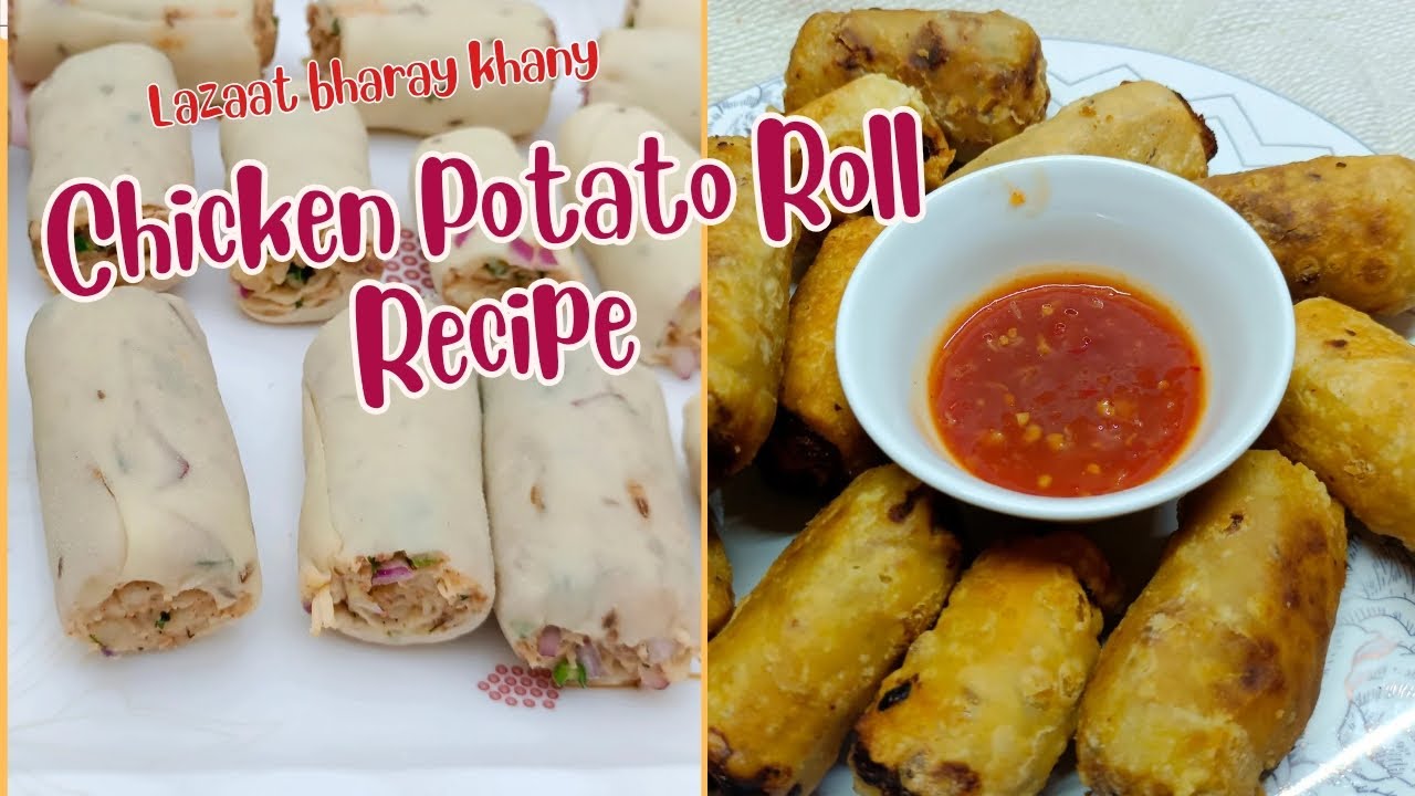 Chicken Potato Roll recipe|Homemade Chicken Rolls|How to make roll at ...