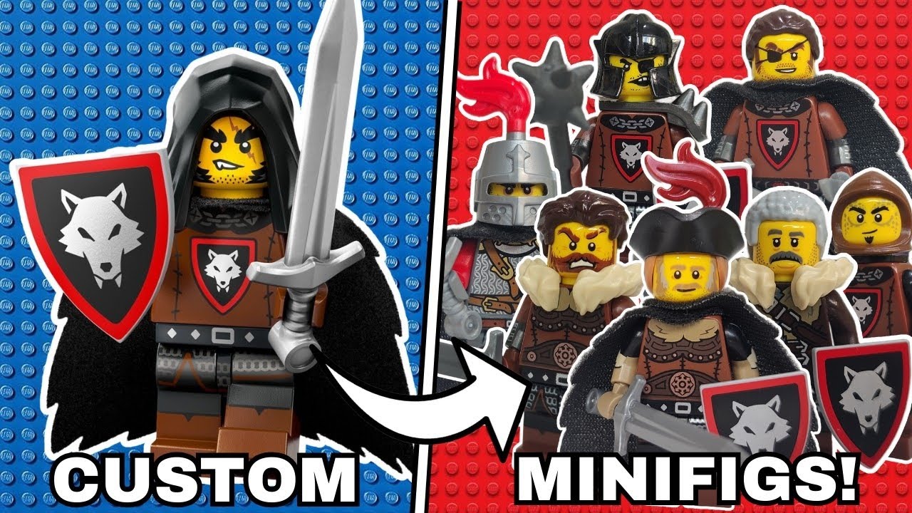 cool ways to customise YOUR LEGO wolfpack minifigures! - YouTube