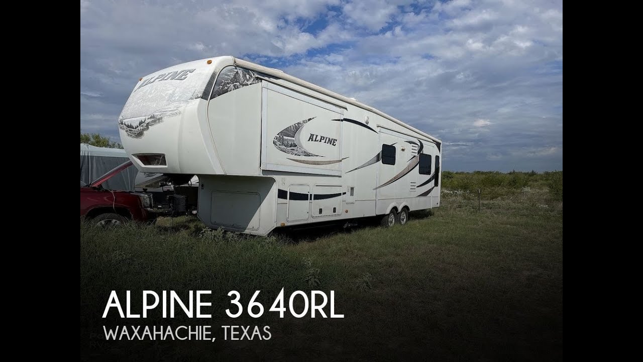 Used 2010 Alpine 3640rl for sale in Waxahachie, Texas - YouTube