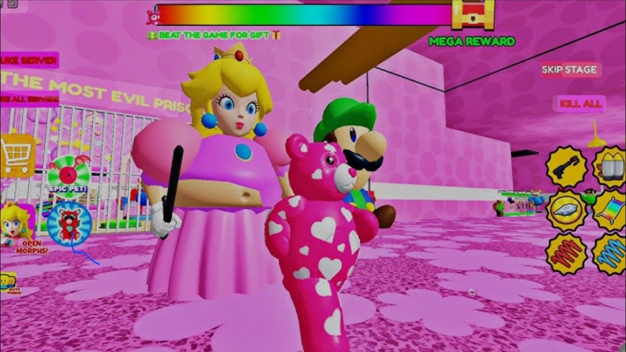 NEW PRINCESS PEACH BARRY'S PRISON RUN OBBY |#roblox #obby - YouTube