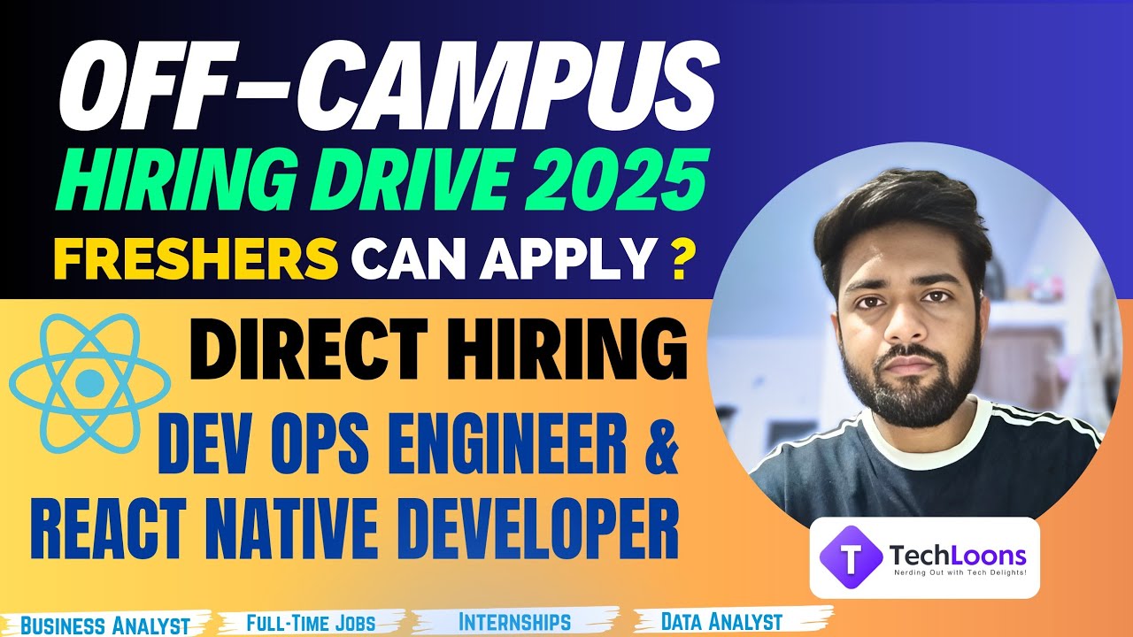 Freshers Job Openings for Software Engineer and Devops l Web Dev ...