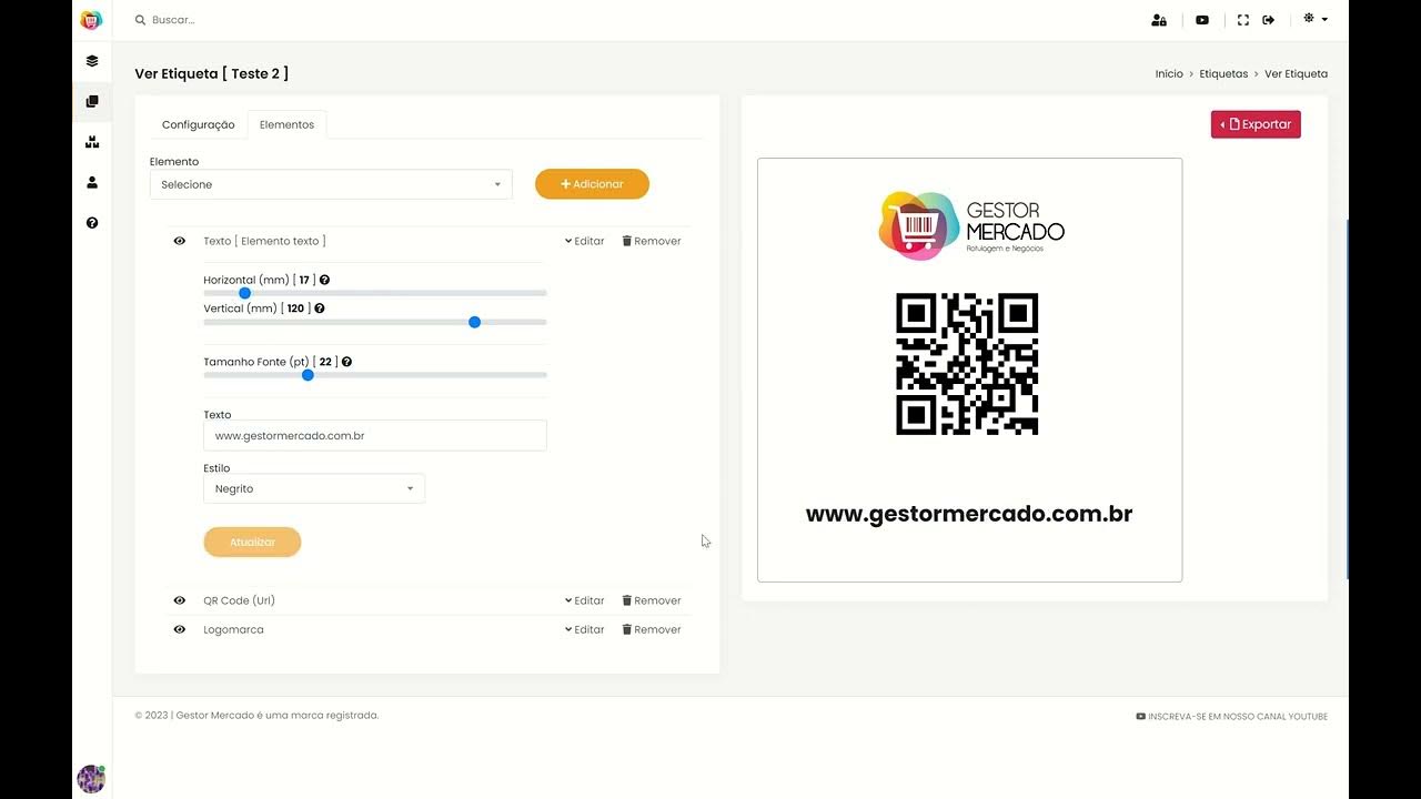 Gerador de Etiquetas Personalizadas com Código de Barras - YouTube